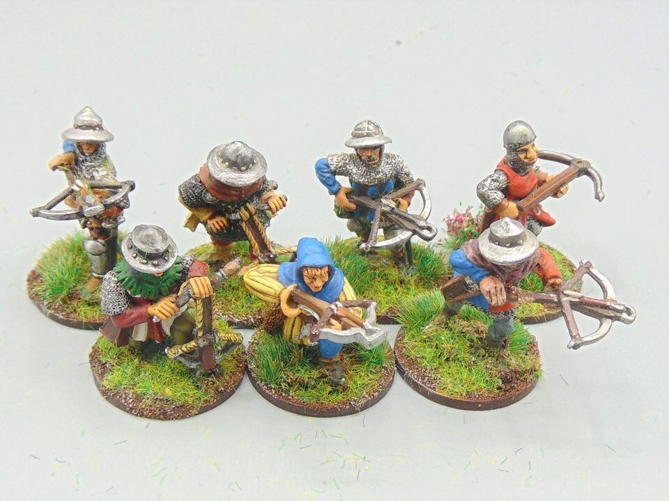 Grade B - Front Rank/Essex Miniatures - Medieval - Crossbowmen