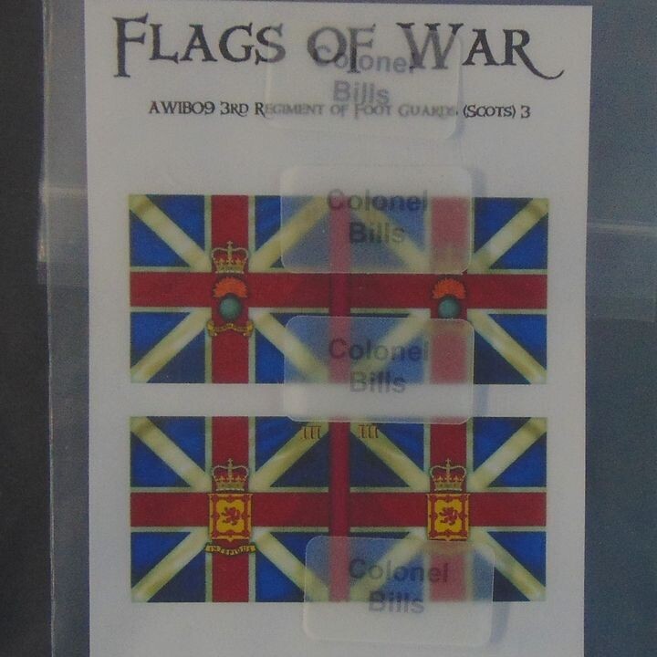 28mm, Flags of War, AWI: British Flags for 3rd Foot Guards