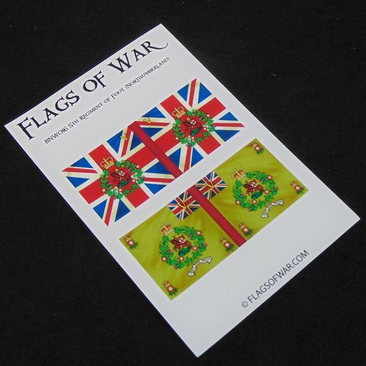 28mm, Flags of War, Napoleonic: British Flags for the 5th Regiment