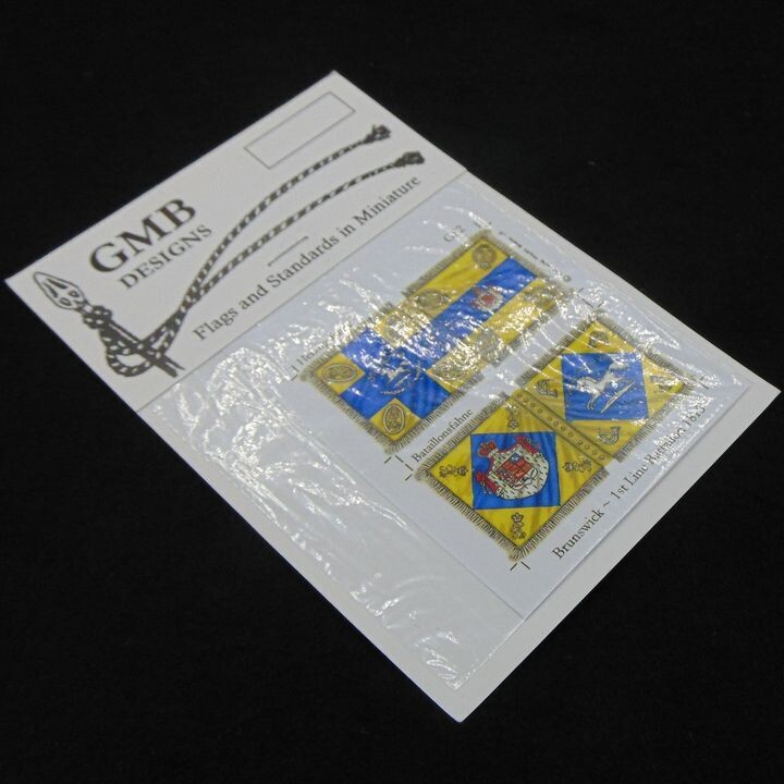 28mm, GMB Designs, Napoleonic: Brunswick Flags 1st Line Battalion 1815