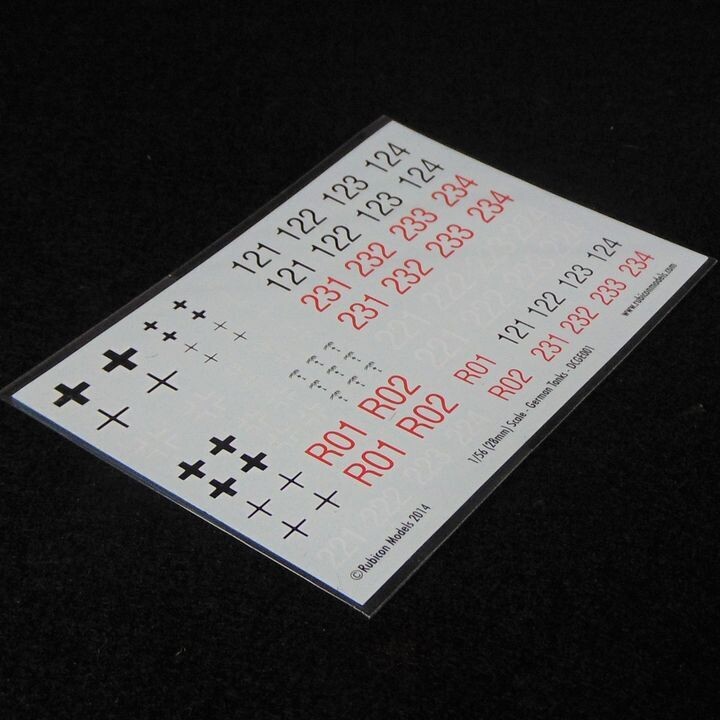 28mm, Rubicon Models, WW2: Vehicle Decals for German Tanks