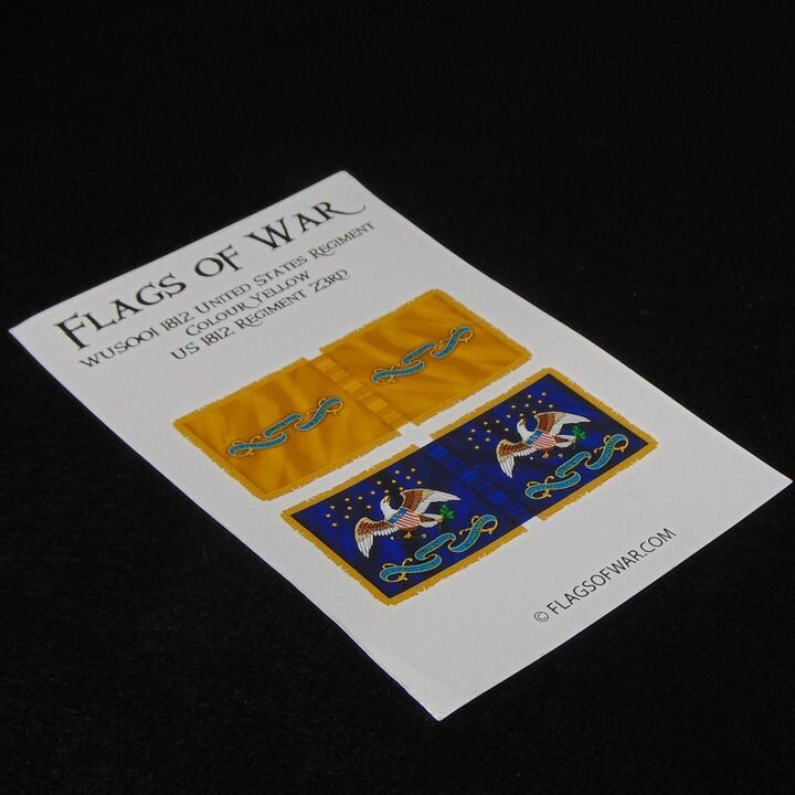 28mm, Flags of War, Napoleonic War of 1812: US 23rd (Yellow) Regt