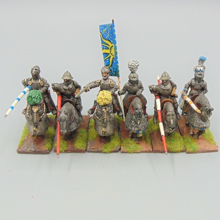 Grade D - Essex Miniatures - Late Medieval - Mounted Knights