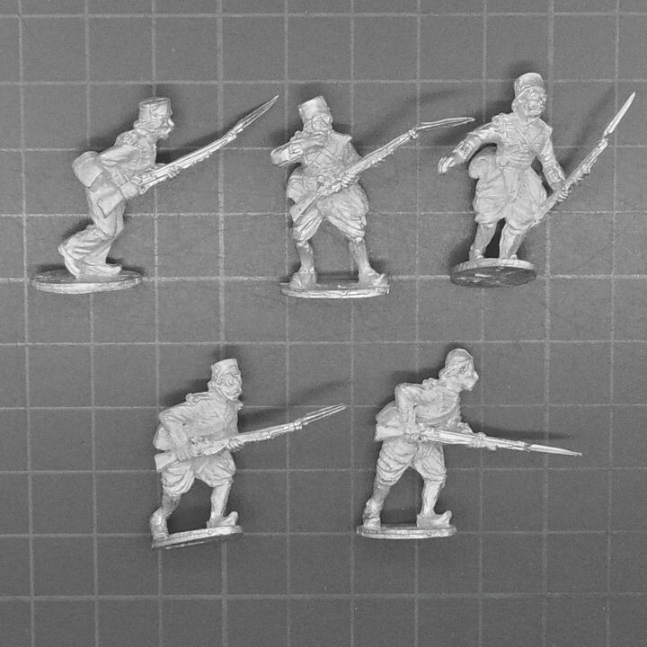 Empress Miniatures, Colonial India: Indian Mutiny Mutineer Sepoys in Tunics