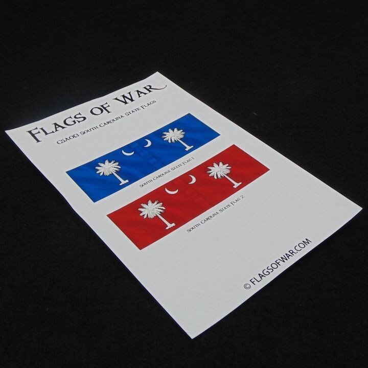 28mm, Flags of War, ACW: Confederate, South Carolina State Flags