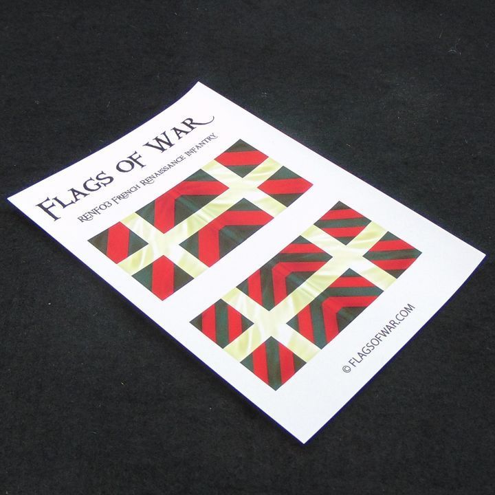 28mm, Flags of War, Renaissance: French Infantry Flags