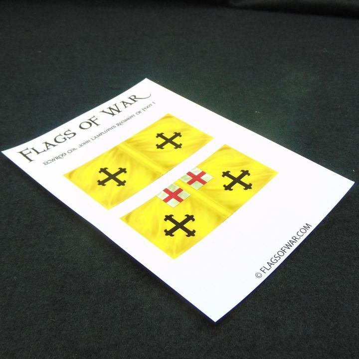 28mm, Flags of War, ECW: Royalist Flags of Colonel John Lamplugh's ...