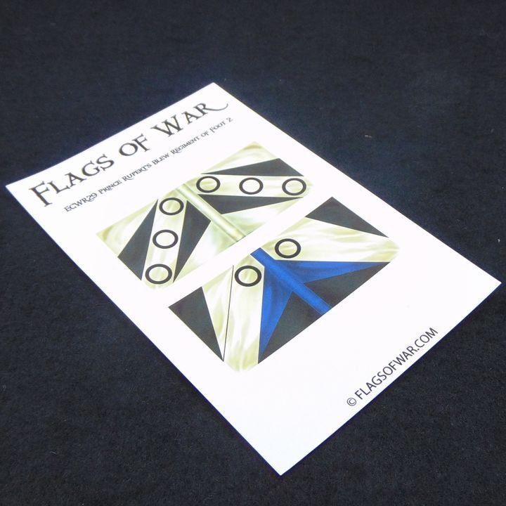 28mm, Flags of War, ECW: Royalist Flags of Prince Rupert's Blew ...