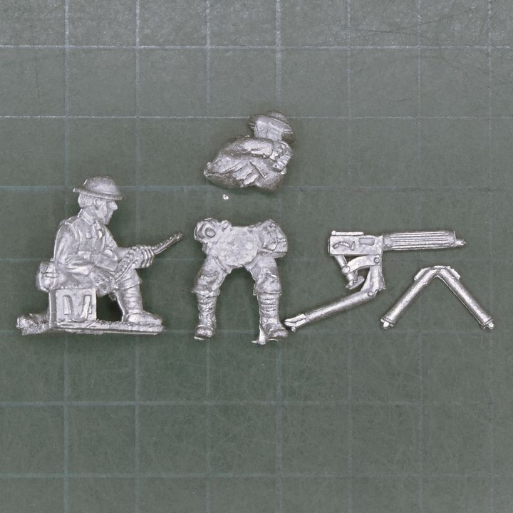 Wargames Foundry, WW1: Mid/Late War British Vickers HMG Team