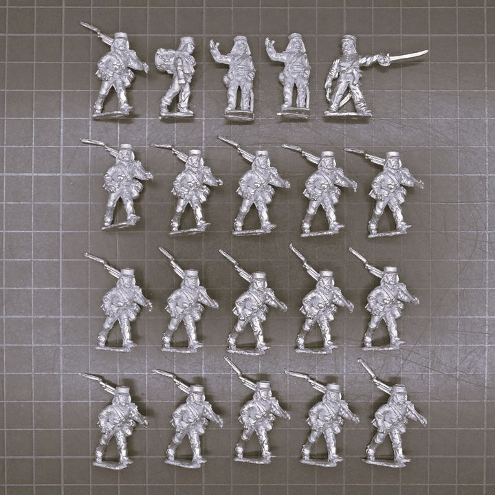 Wargames Foundry, Indian Mutiny: British Infantry Unit in Shell Jackets