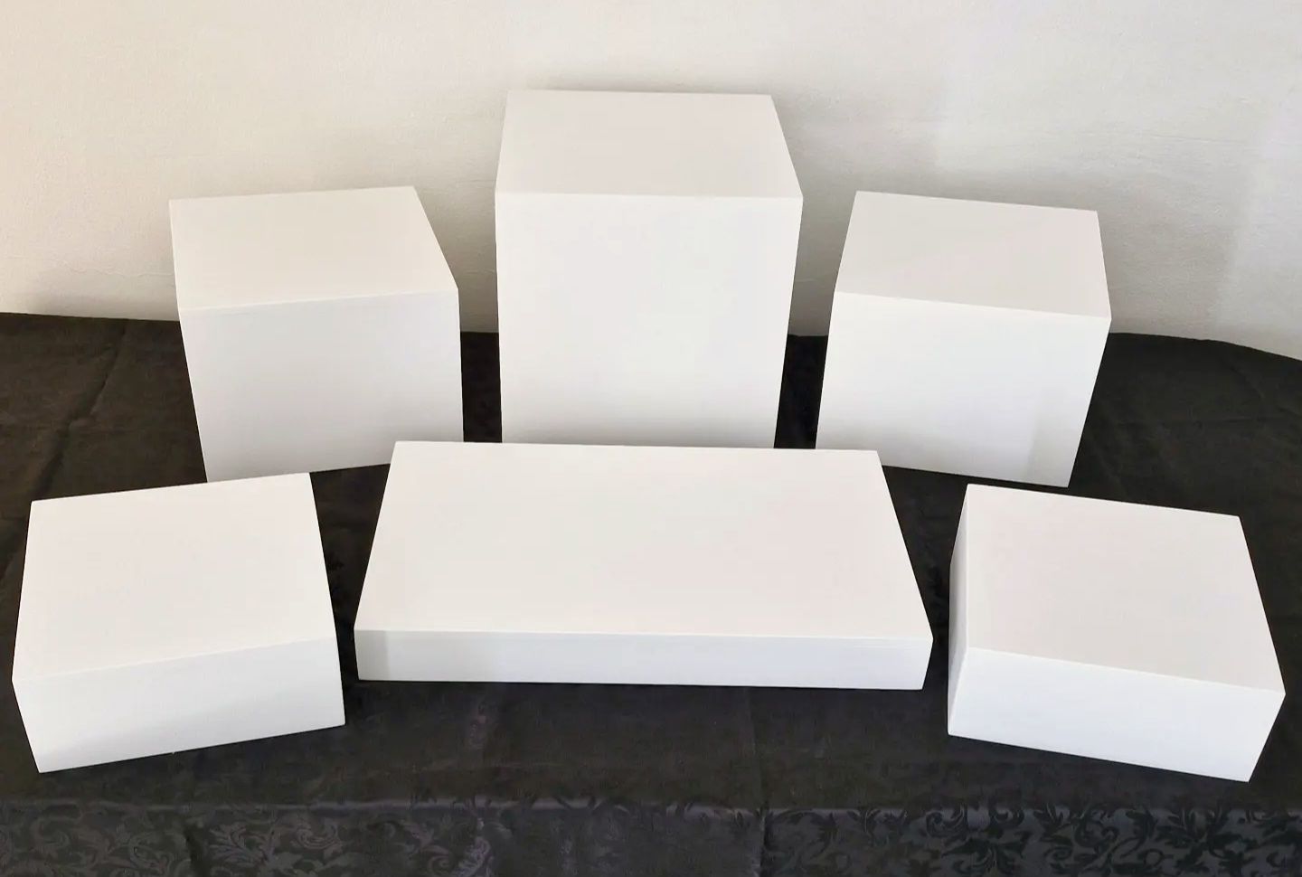 6 Piece Easy Store Table Riser Set Details in Description