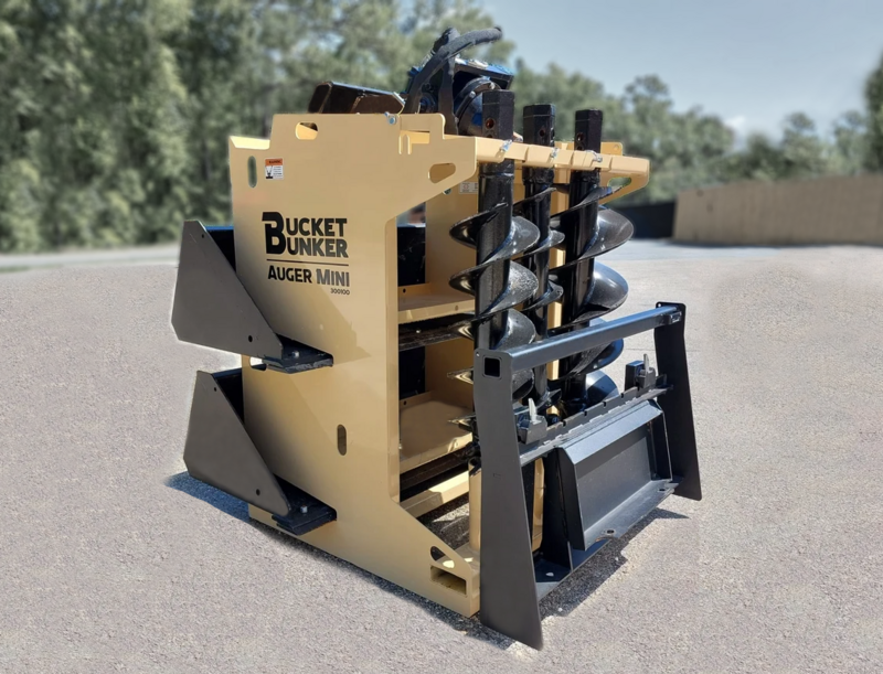 Auger MINI™ Attachment Rack by Bucket Bunker™