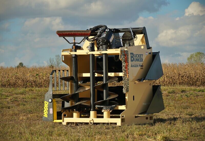 Auger PRO™ Attachment Rack by Bucket Bunker™