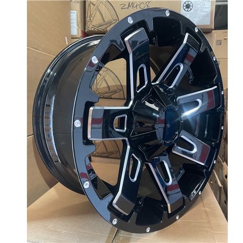 ZM413 20X9 6X139.7 OR 6X135 ET0 CB1101.1 BLACK MILLING WINDOW