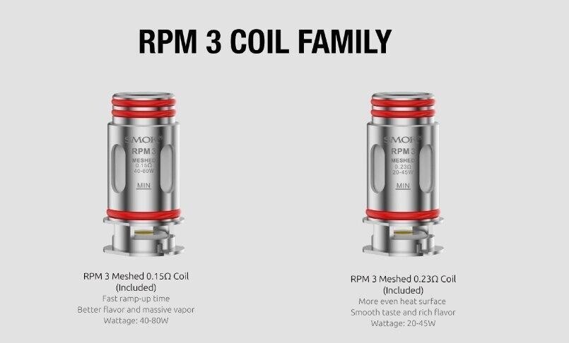 Smok RPM 3 Meshed 0.15 Ohm Coil - (5'li Paket)