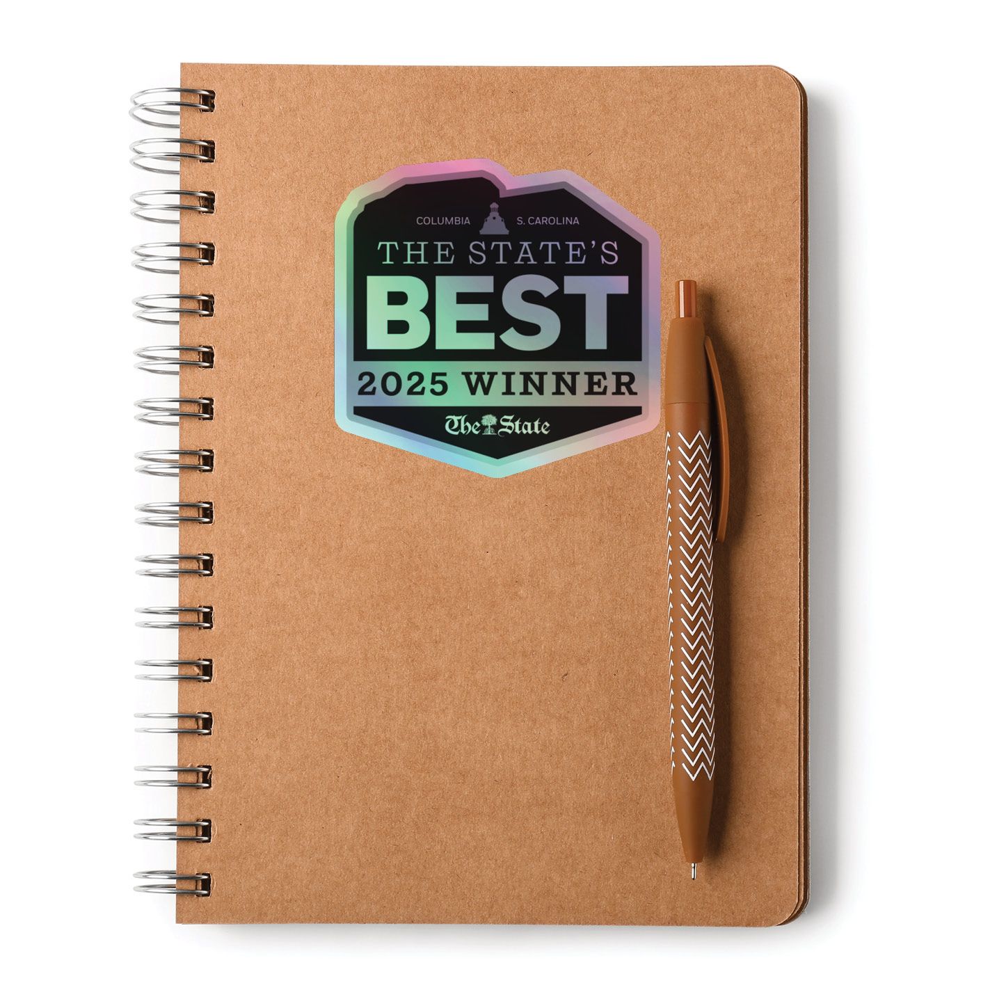 Kiss-Cut Holographic Logo Stickers