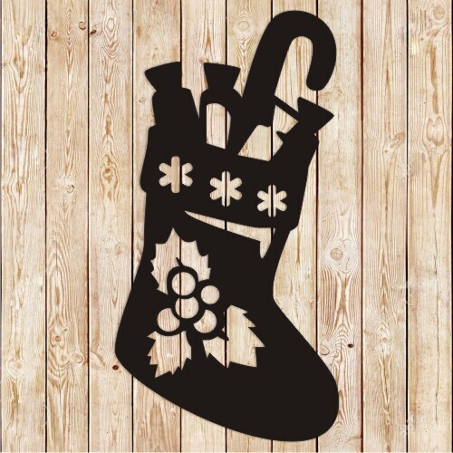 Christmas Stocking Vector Cutting File