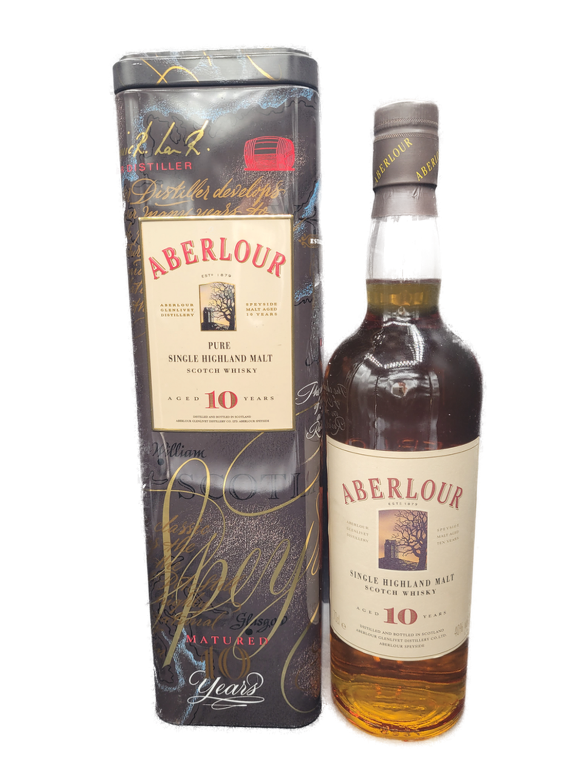 Aberlour 10 Jahre Highland Single Malt Scotch Whisky 40% VOL. (1x0,7ltr ...