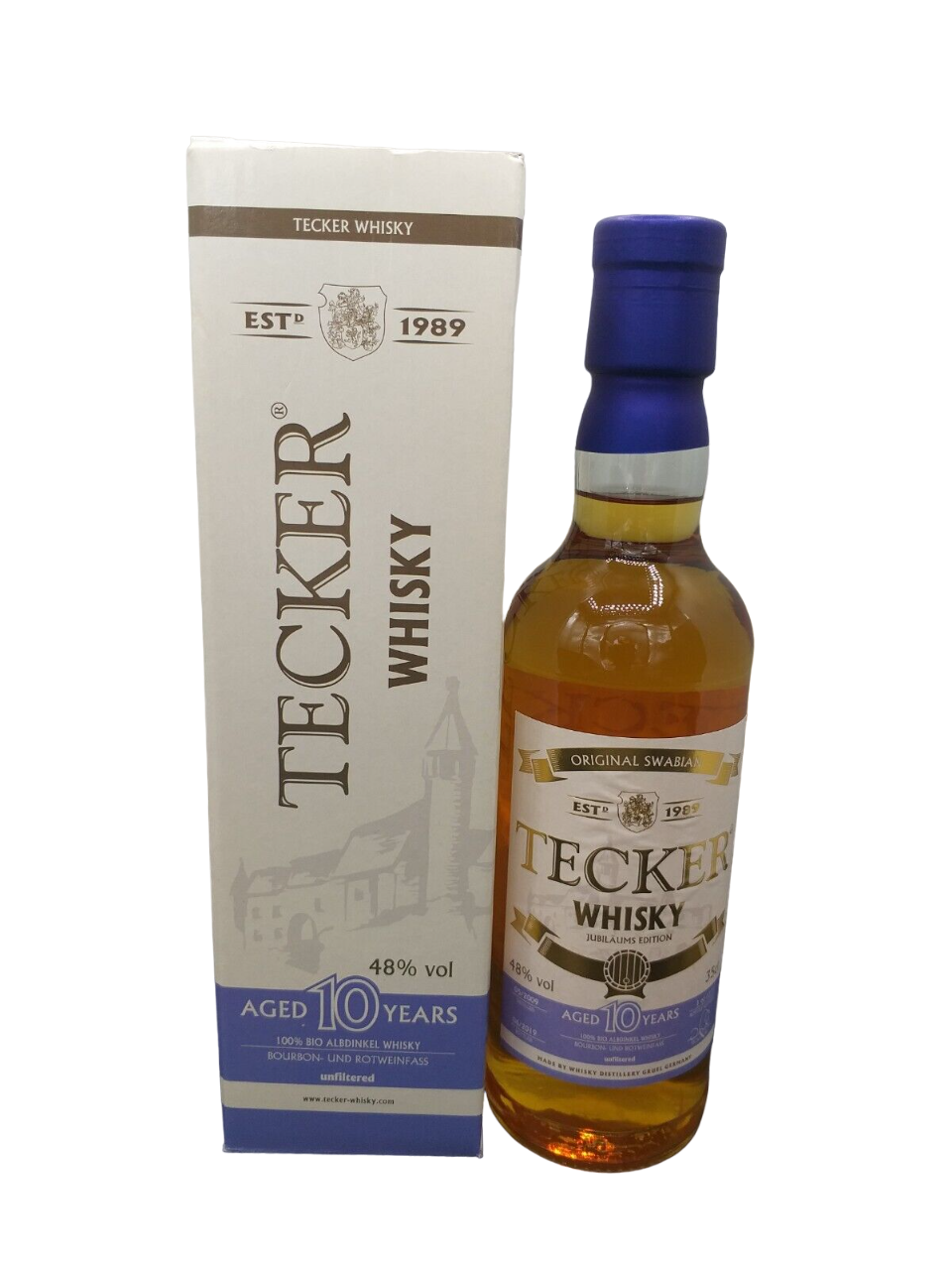 Tecker 10 Jahre Swabian Whisky Deutschland 48% VOL.(1x0,350ltr ...