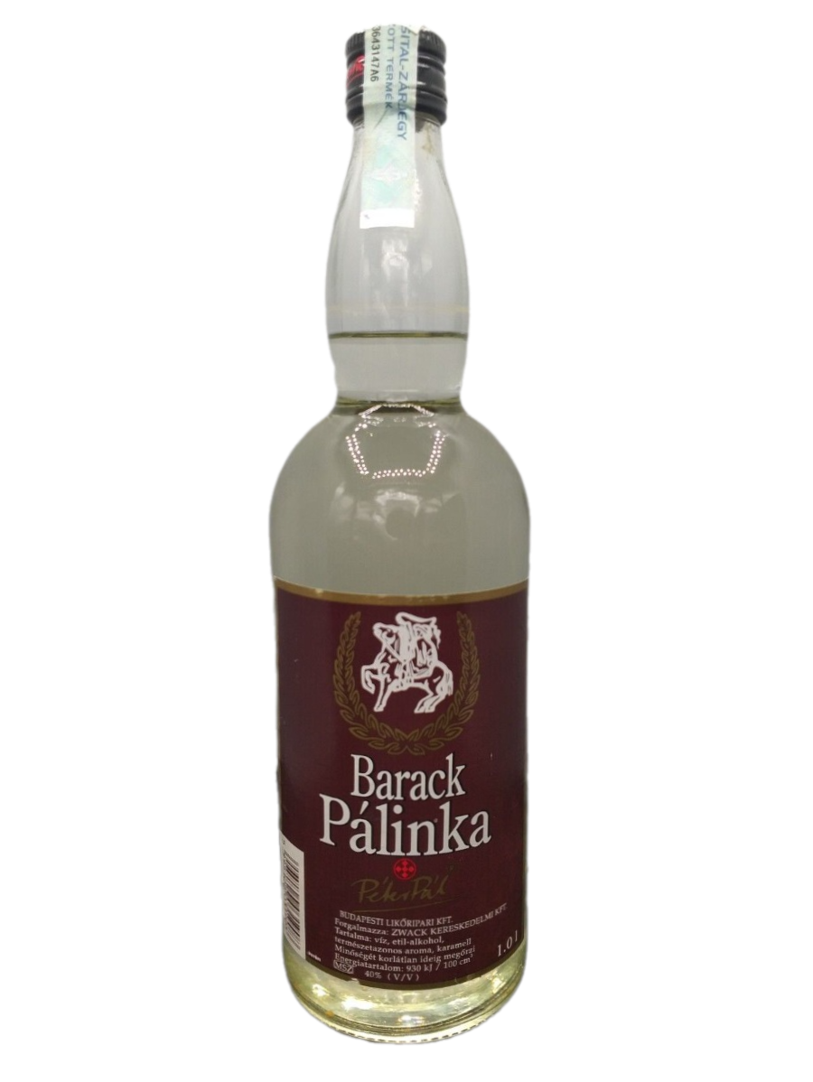 Barack Palinka Pfirsichlikör-/schnaps Peter Pal Ungarn 40% VOL. (1x1,0ltr.)