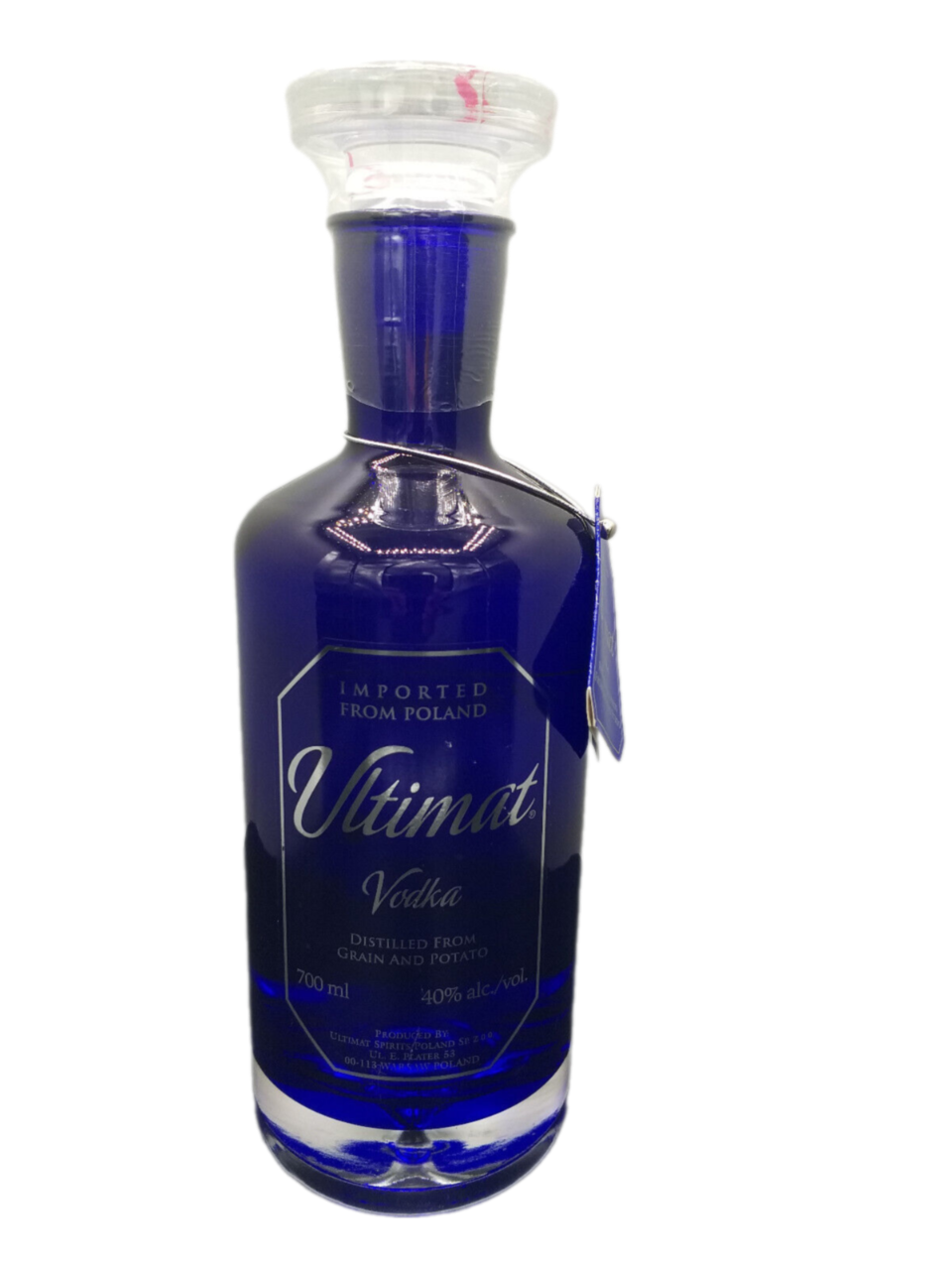 Ultimat Vodka 40% VOL. (1x0,7ltr.) Distilled from Grain and Patato
