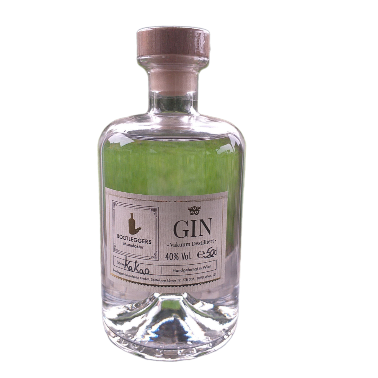 Gin Bootleggers Manufaktur Kakao Gin 40% VOL. (1x0,5ltr.)