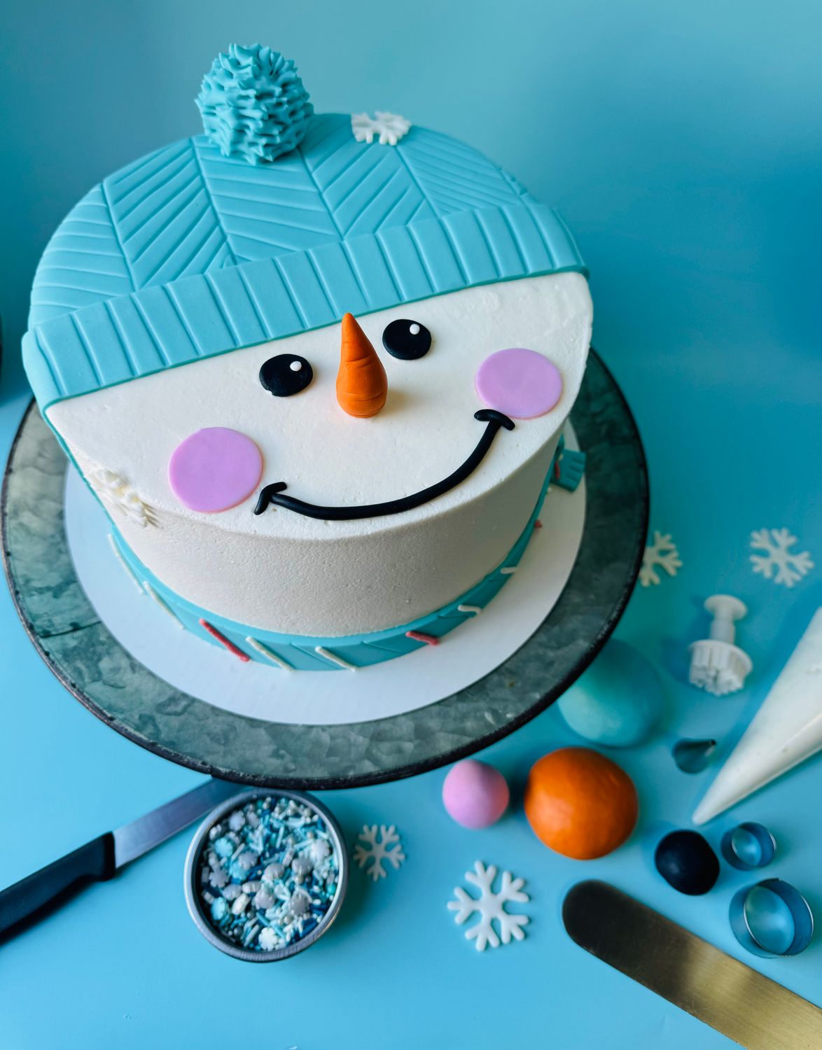 KIDS Snowman Cake Decorating Class