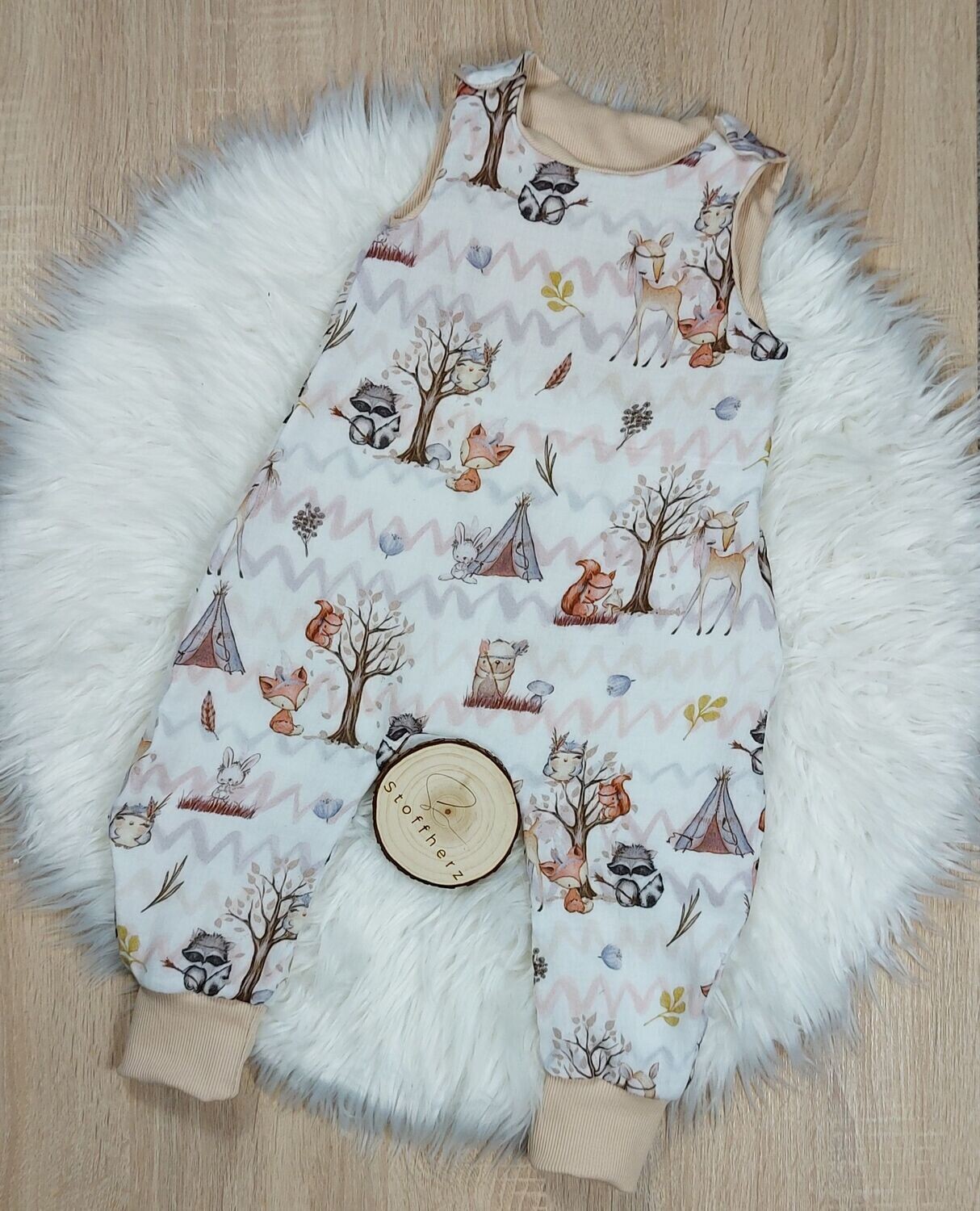 Stoffherz selbstgenähte Kinderkleidung Damenmode mit Herz handgemacht