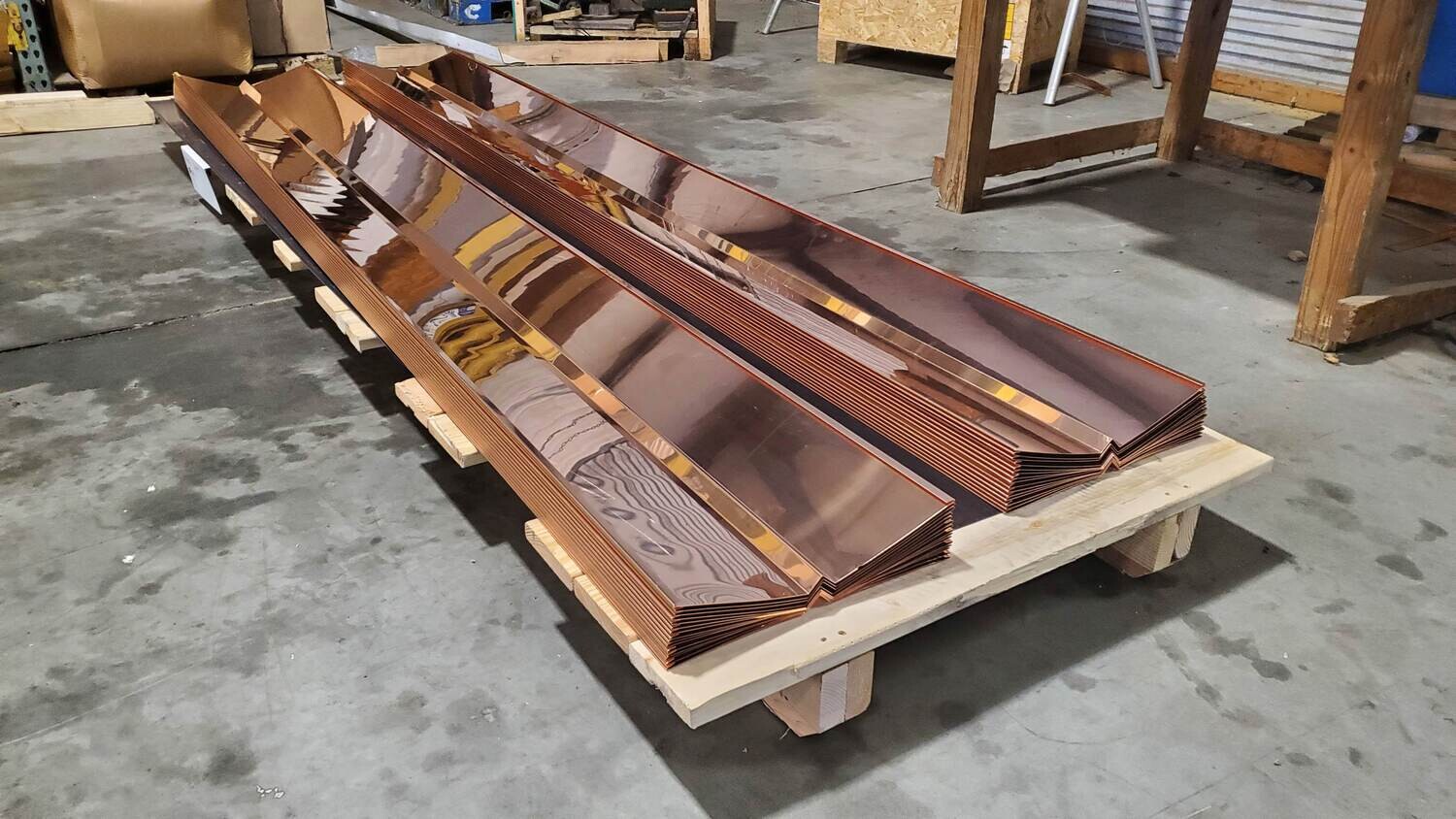 Copper Roof Valley Flashing