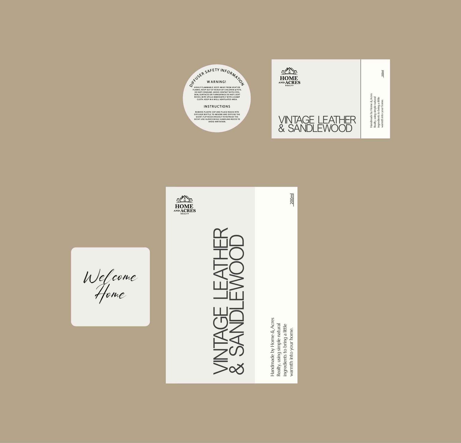 HA Diffuser Box Decor - Sandlewood