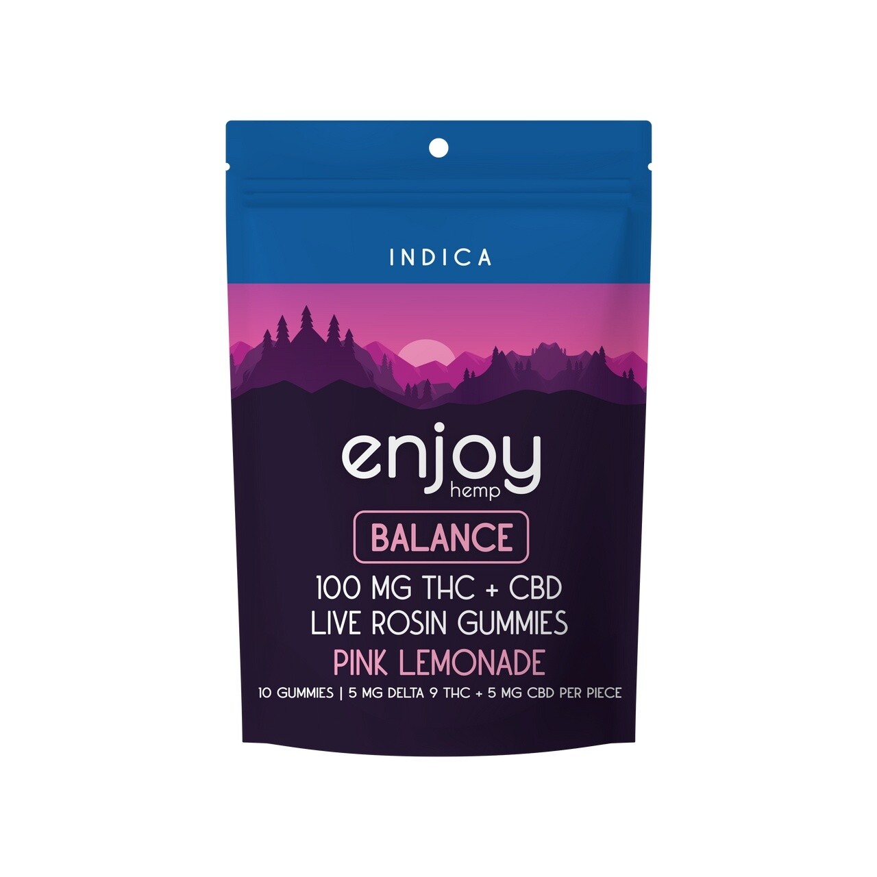 Enjoy: Balance Live Rosin Microdose THC + CBD Pink Lemonade Gummies ...