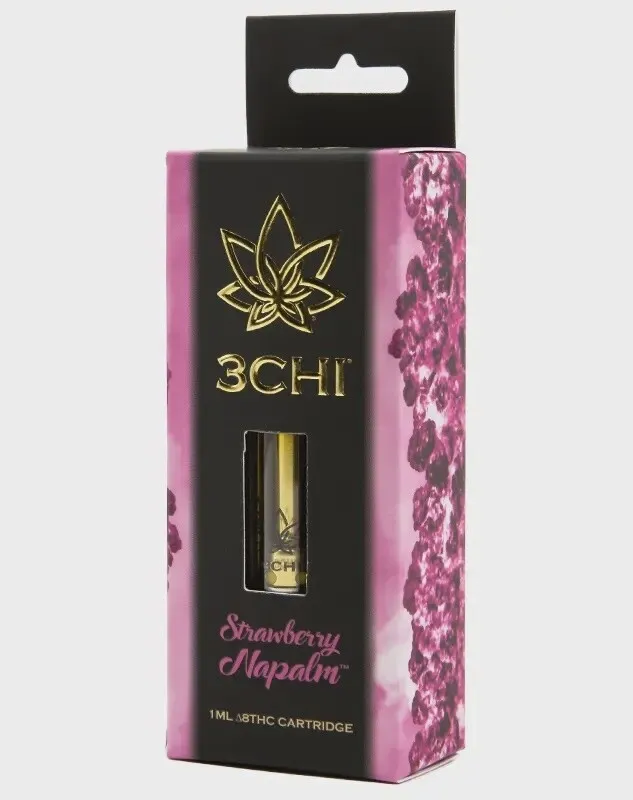 3chi: Strawberry Napalm Indica Delta 8 THC Vape Cartridge 1g - Nurse ...