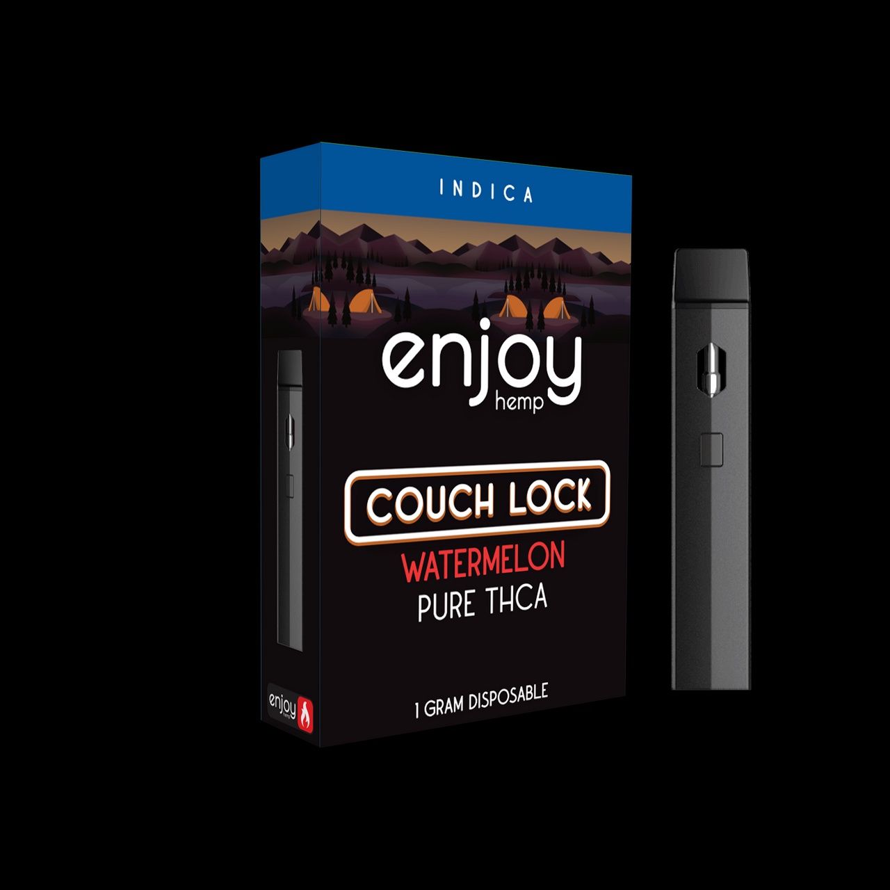 Enjoy: Couch Lock 1g THCa Disposable Vape - Watermelon - Indica - What ...
