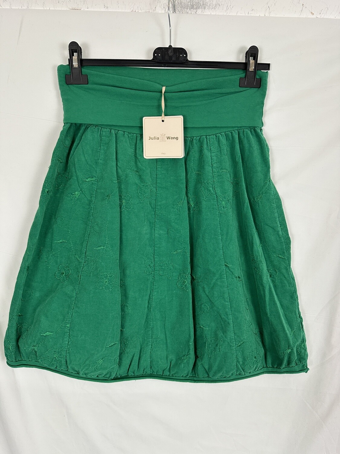 Julia Wang Ballonrock Feincord Stickerei 2024