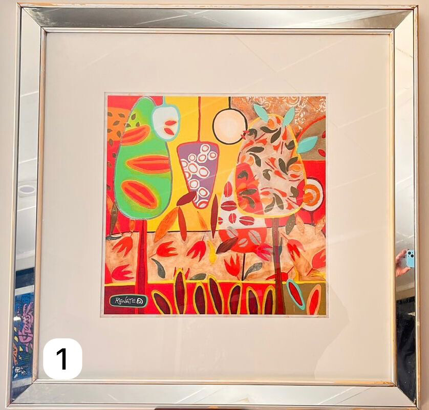 Cuadro enmarcado 90x90