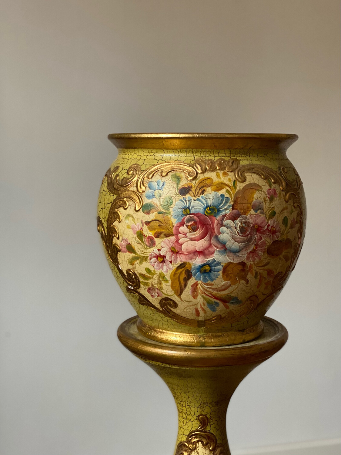 Cache pot sur colonne style Napoléon III