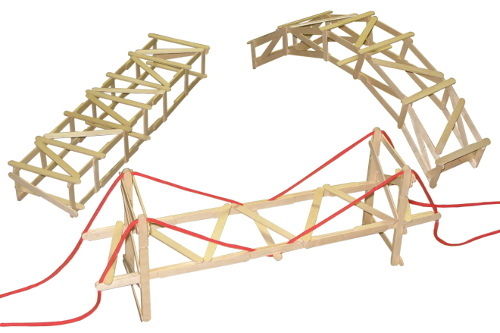 Popsicle Stick Suspension Bridges