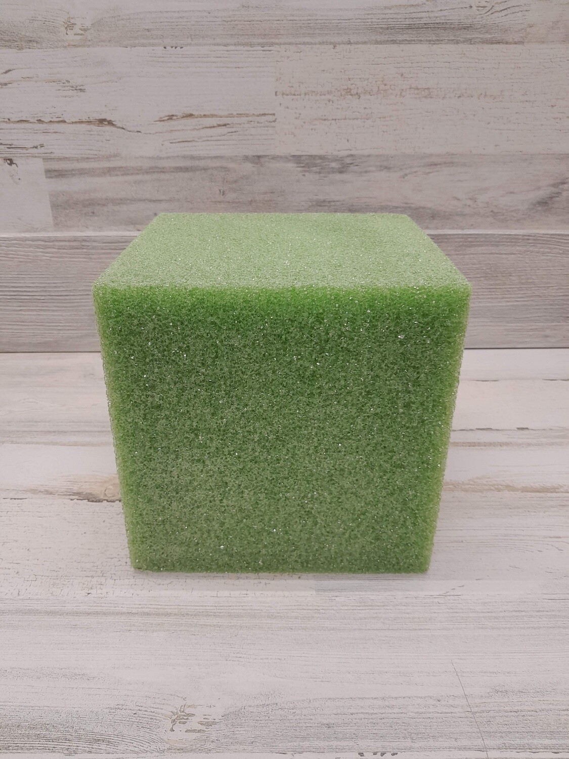 8" Styrofoam Cube Green