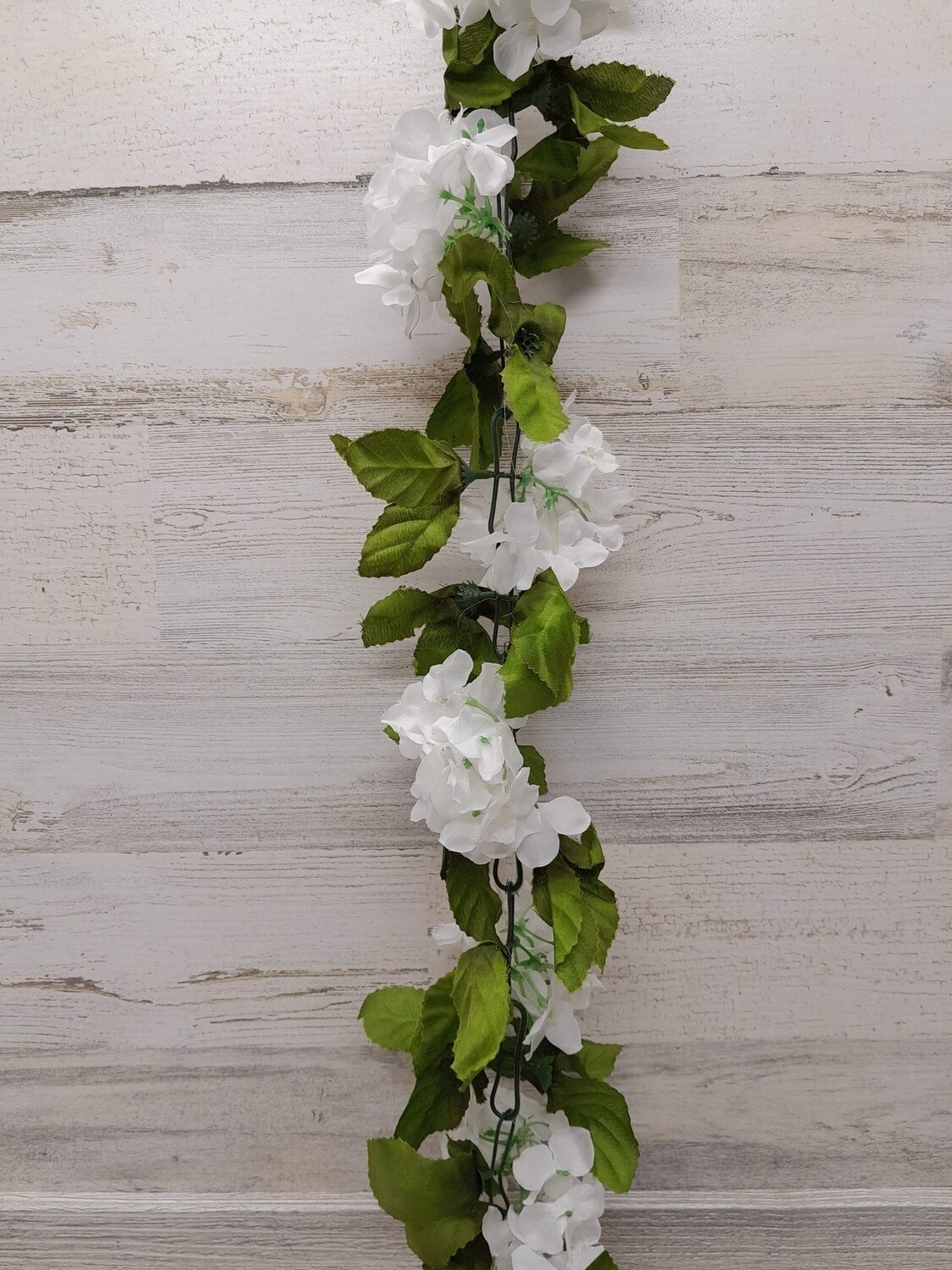 6' Hydrangea Chain Garland White