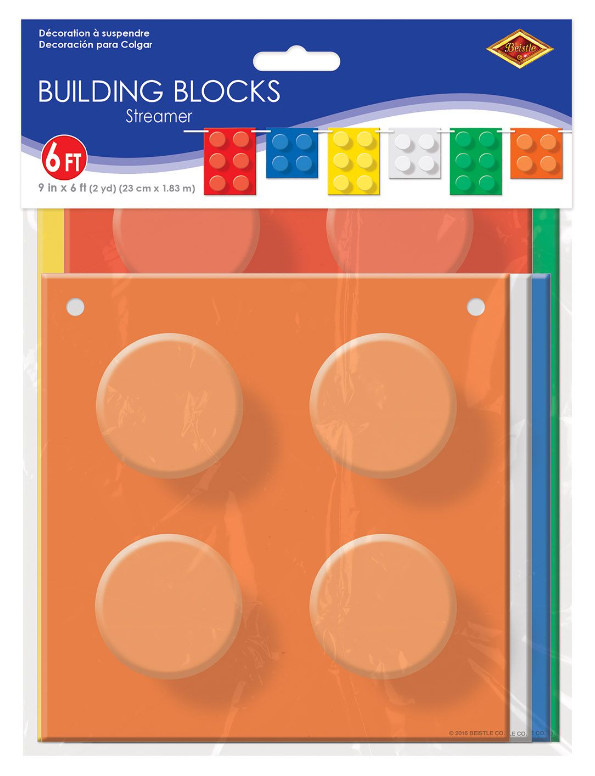 9"x6' Building Blocks Streamer Multi