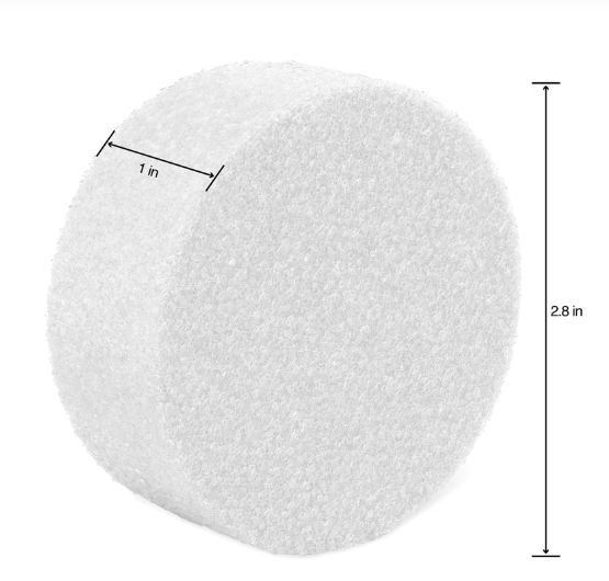 3" Styrofoam Disc White