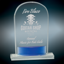 Crystal Arch with Blue Accent