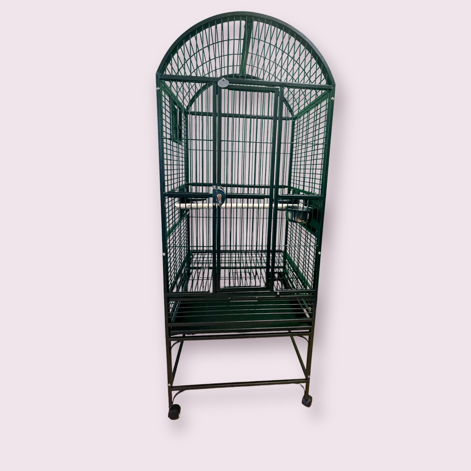 9002422 Black Dome Top Parrot Cage