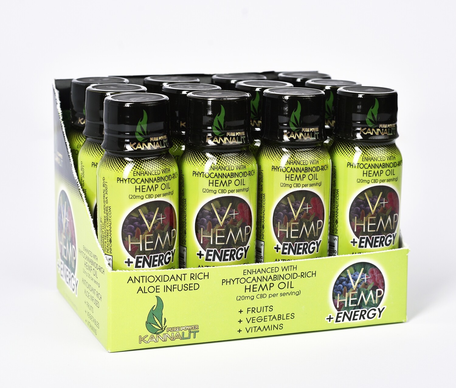 V+Hemp Energy CASE (12) | Store - V+Hemp | 5 Fruits, 5 Vegetables, 5 ...