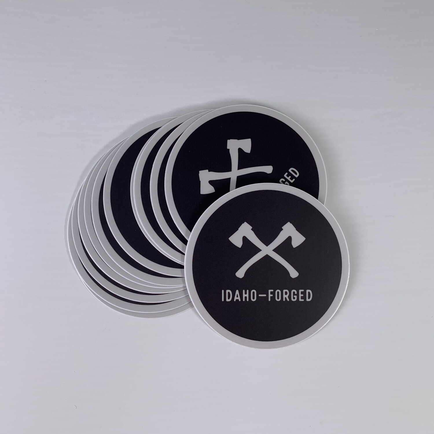 Idaho-Forged Crosshatch Merit Badge Decal | Flint + Bone – Shop – Idaho ...