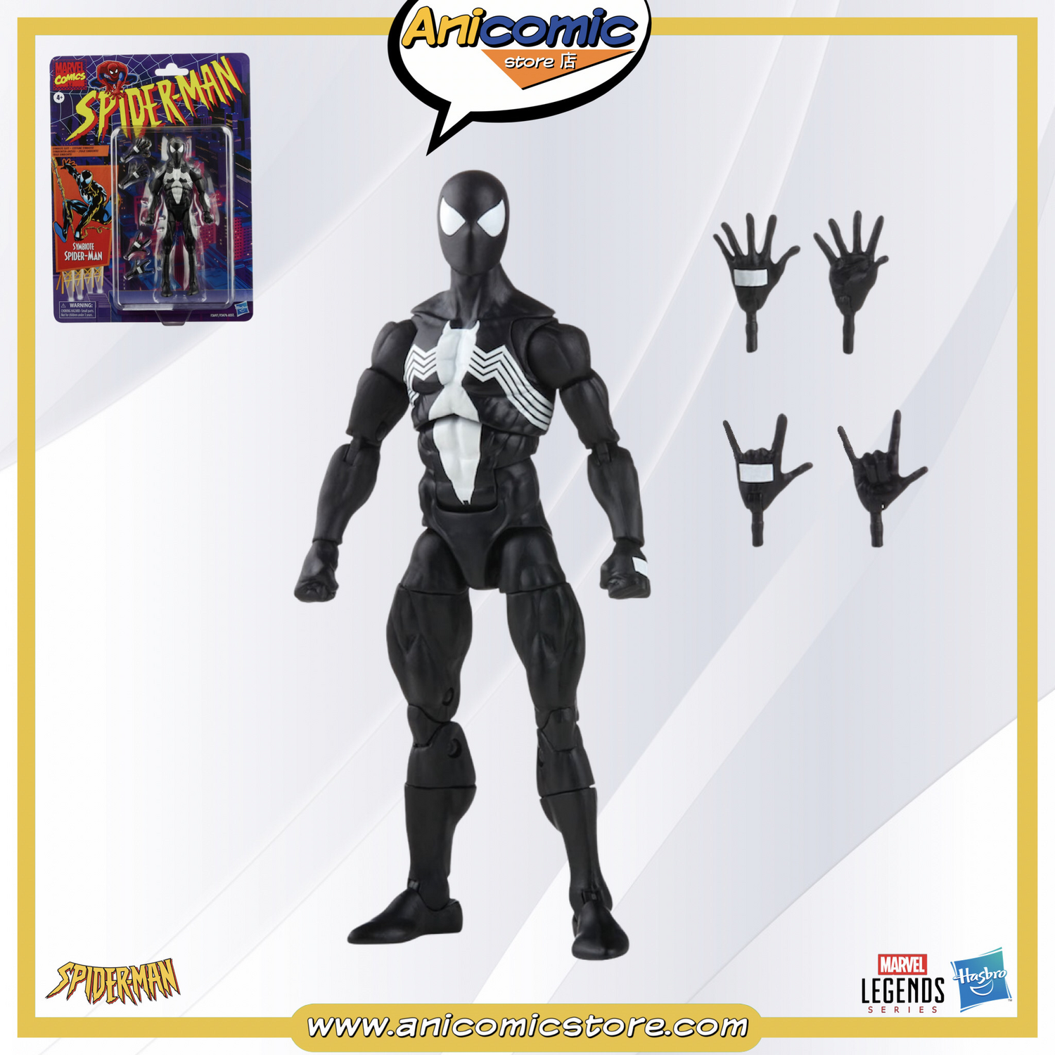 Marvel Legends Retro Symbiote Spiderman - Marvel