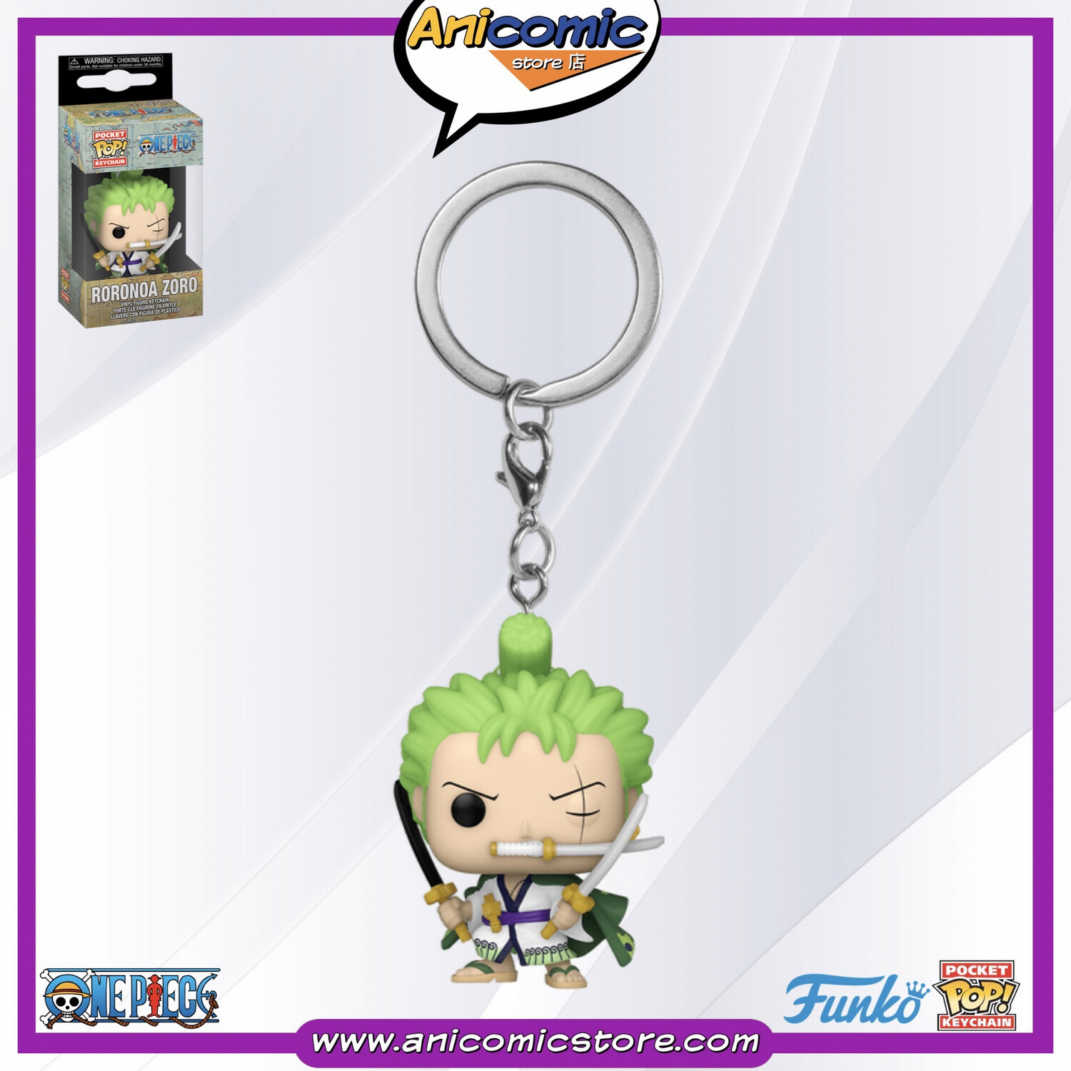 Funko Pop Keychain Roronoa Zoro - One Piece