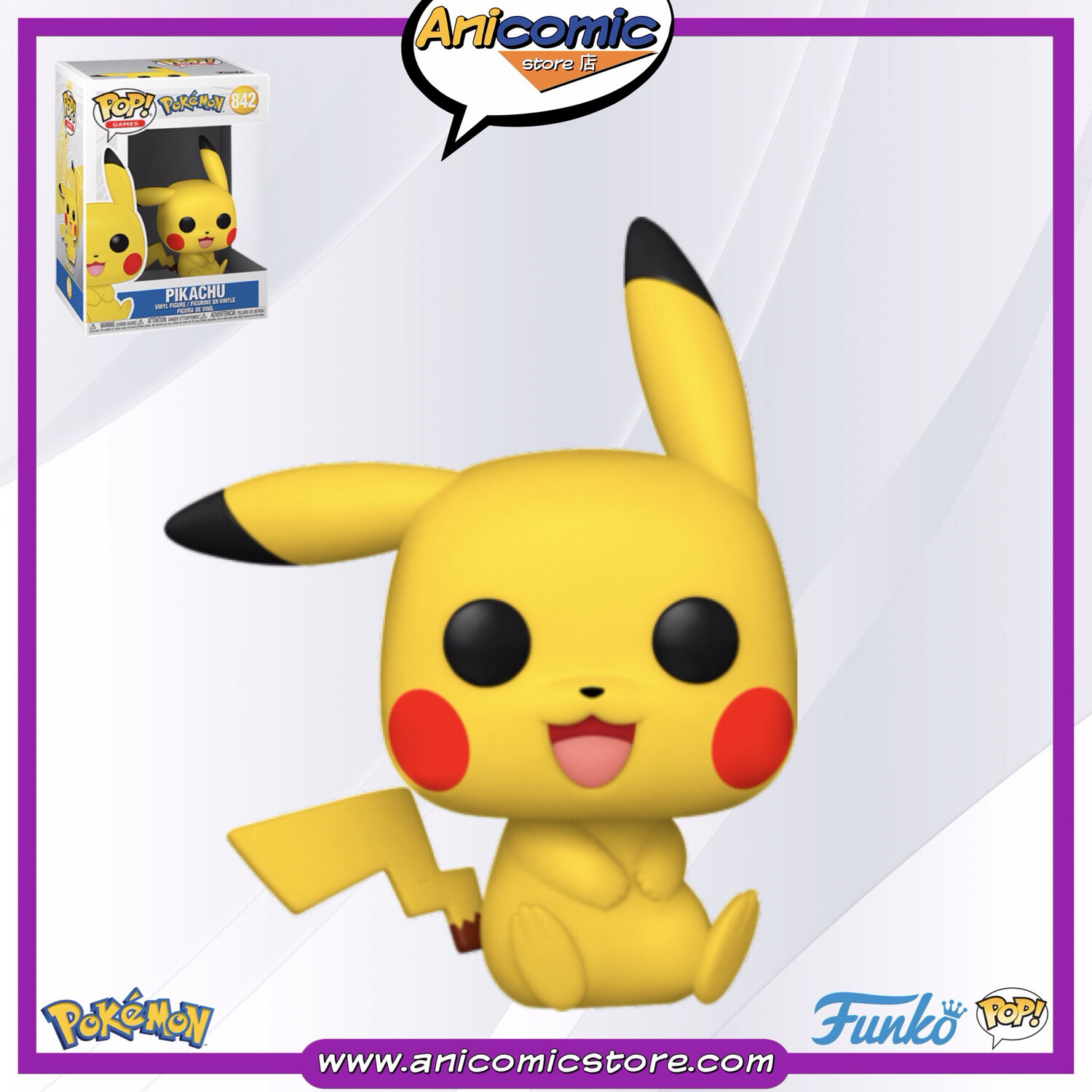 Funko Pop sitting Pikachu - Polémon