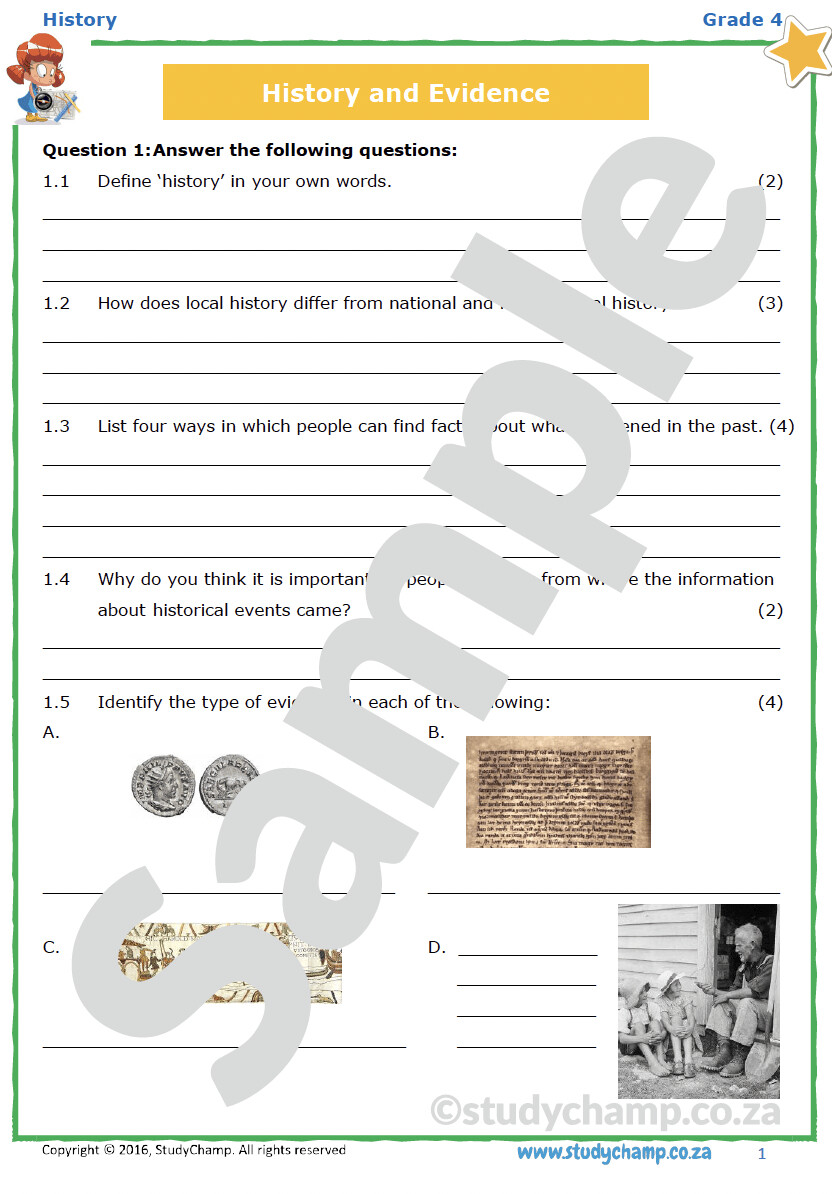 Grade 4 History Test History And Evidence grade-4-history-test-history-and-evidence