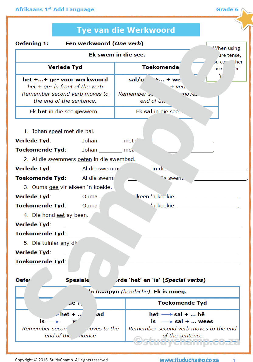 Grade 1 Afrikaans Worksheets Pdf Grade 1 Afrikaans Worksheets Pdf